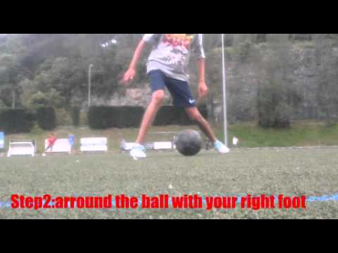 Tutorial Ronaldo Step Over Double Touch - YouTube