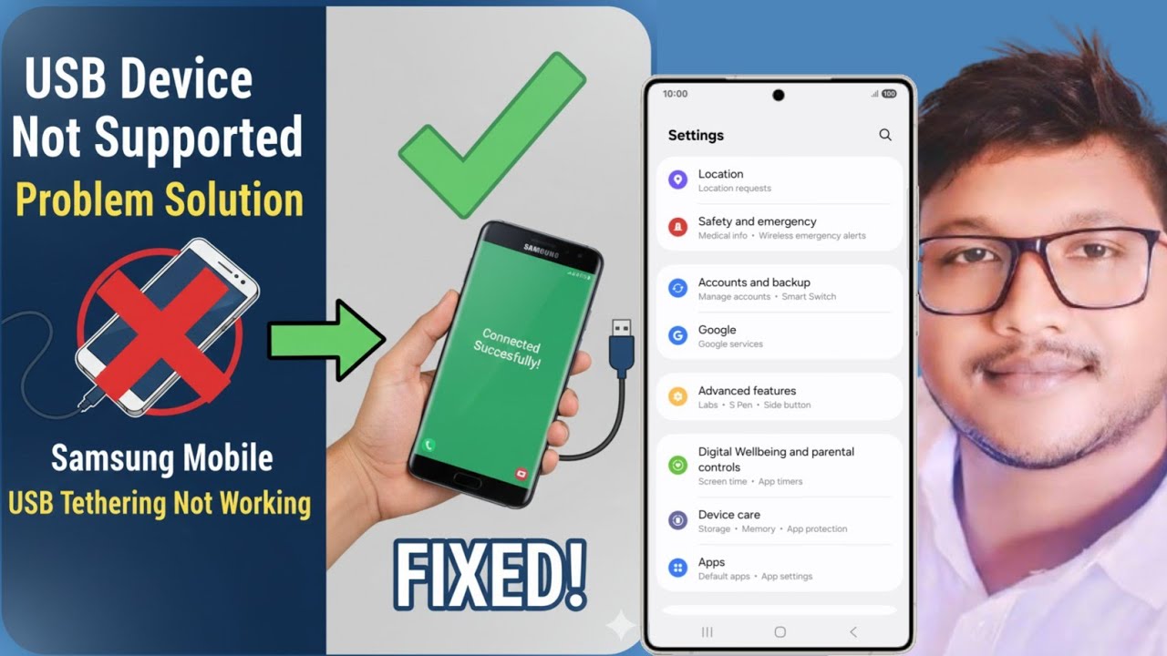 USB Device Not Supported Samsung Mobile - Problem Solution | Samsung ...