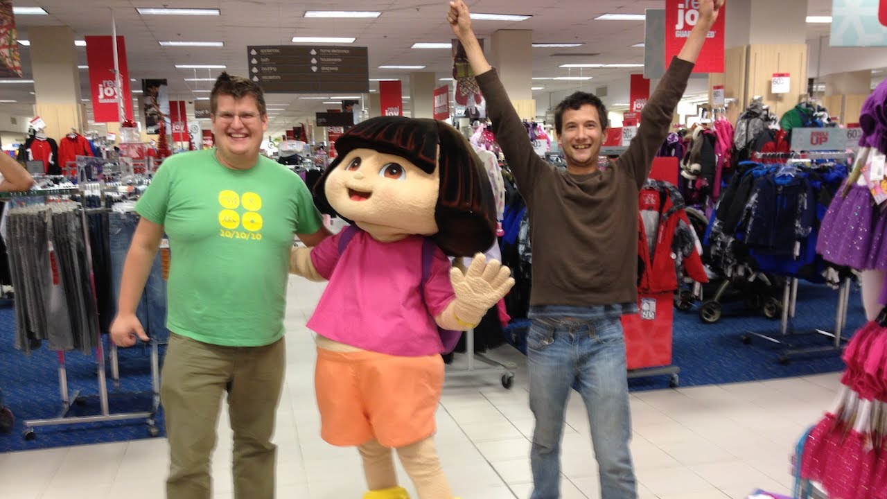 Three Adult Men Stalk Dora The Explorer at a Sears! - YouTube