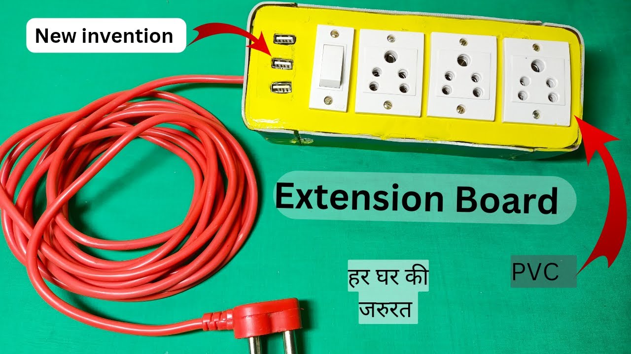 How To Make extension Board From PVC Pipe At Home - YouTube