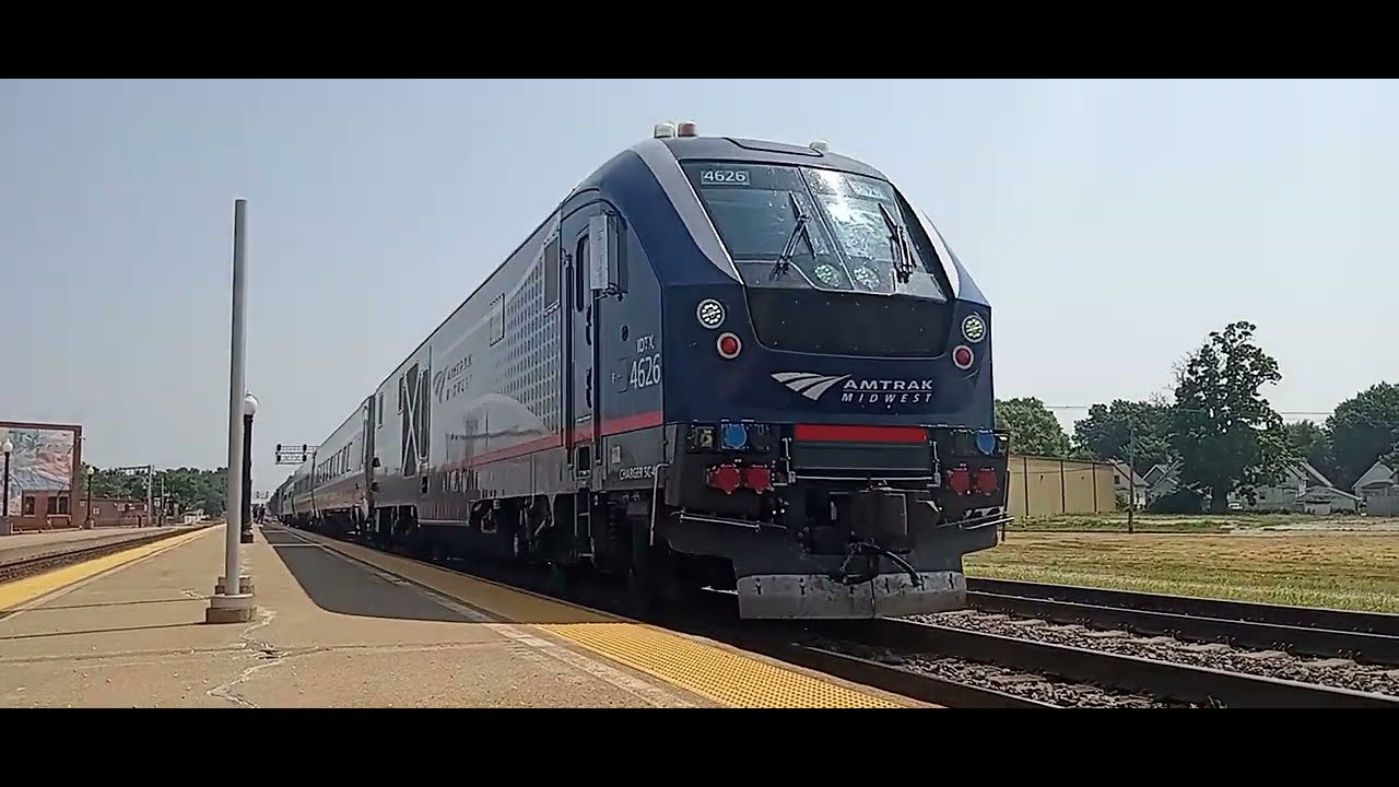 Amtrak Carl Sanburg 6-23-23 - YouTube