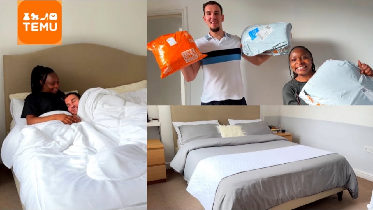 EXCITED!OUR BEDROOM MAKEOVER WITH TEMU!😍 - YouTube
