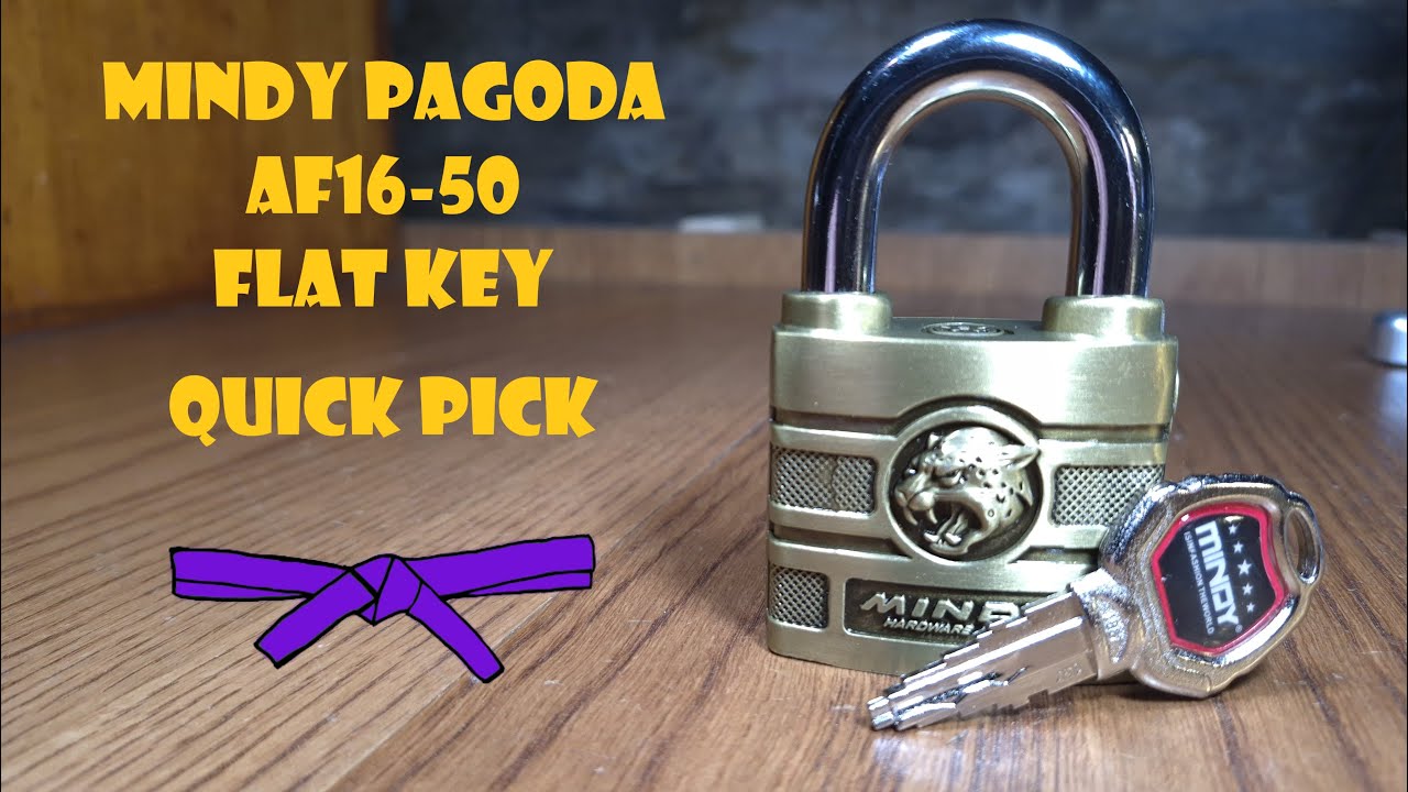 Mindy Pagoda AF16-50 Flat Key - Surprisingly Fast Pick - YouTube