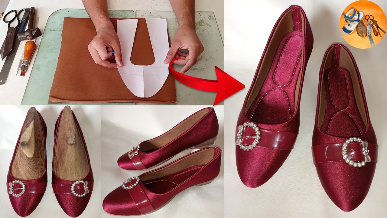 How to Make Beautiful Handmade Ballet Shoe with Simple Tools | Handmade ...