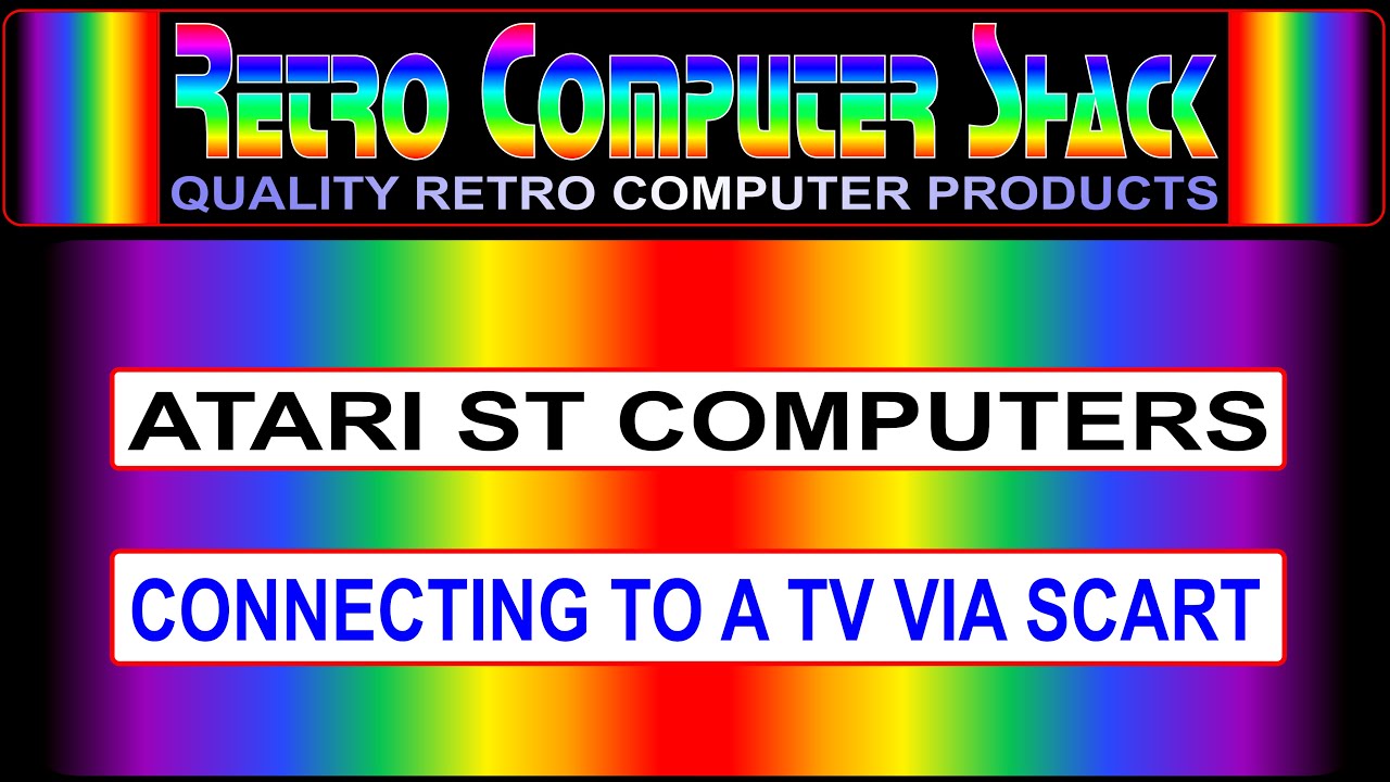 Connecting The Atari ST Range Of Computers, to a TV via Scart - YouTube