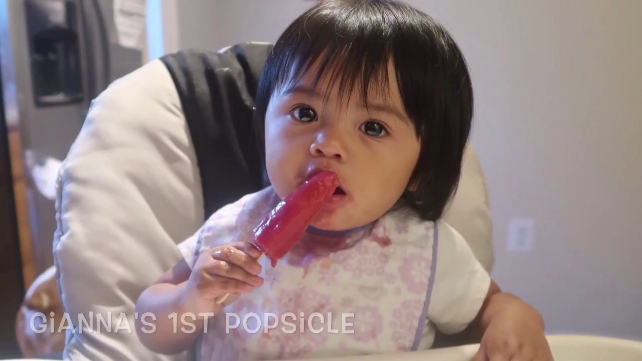 Baby's First Popsicle - YouTube
