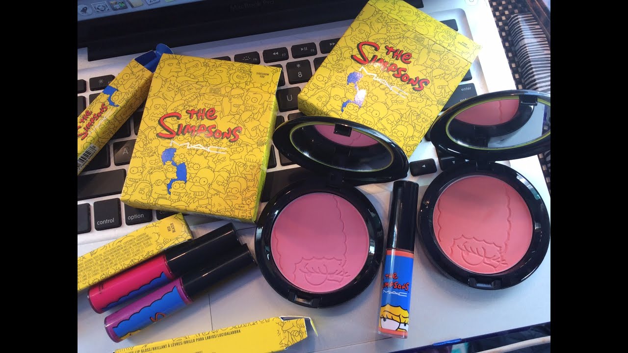 163- MAC and The Simpsons Makeup Collection - YouTube