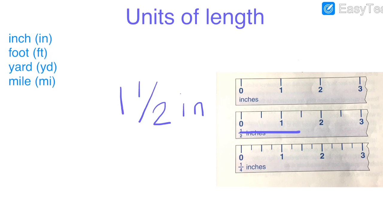 Customary Units of length General - YouTube