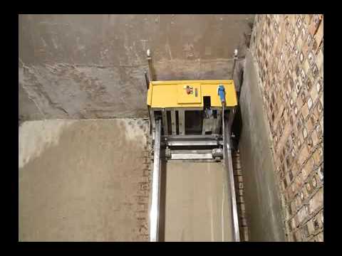 Automatic wall plaster machine - YouTube