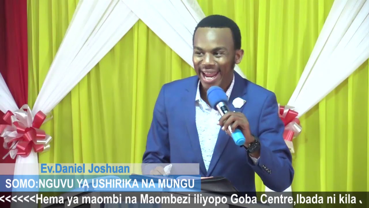 Ev.Daniel Joshuan akifundisha Nguvu ya ushirika na Mungu katika Ibada ...