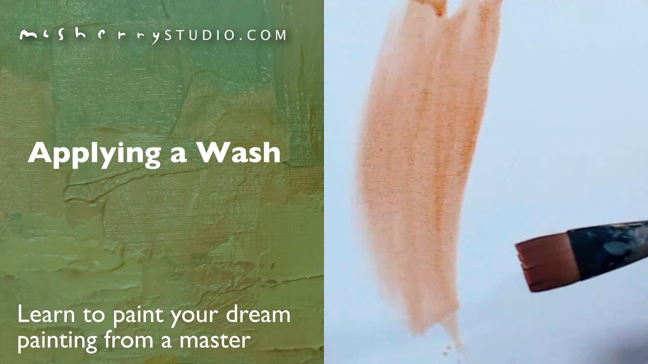 Applying a Wash to your canvas. eBook - YouTube