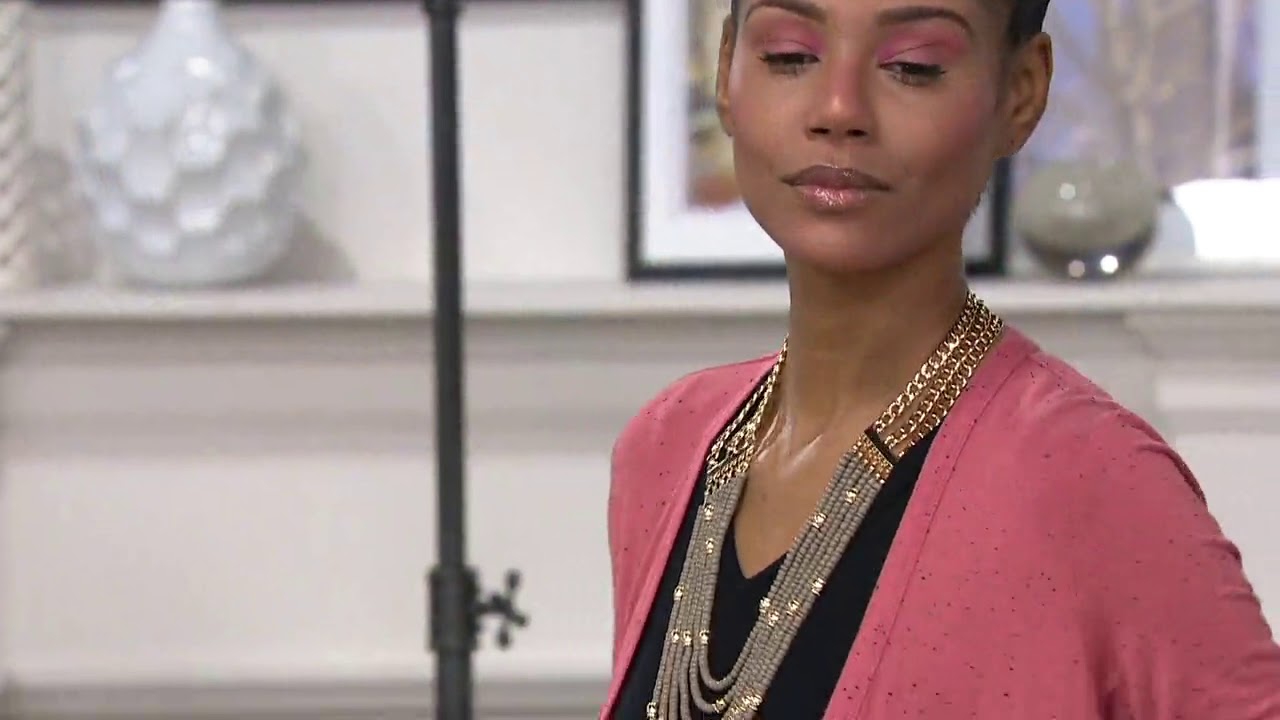 Lisa Rinna Collection Hi-Low Knit Duster Cardigan on QVC - YouTube