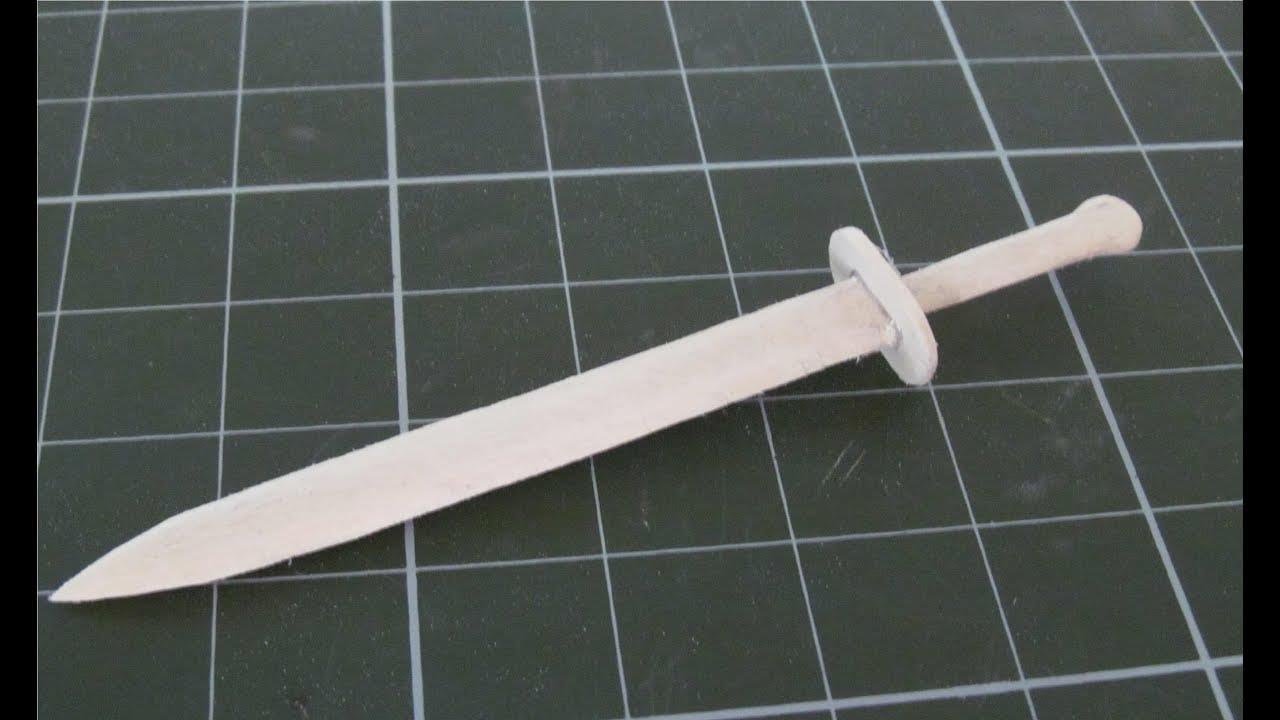 Cómo hacer una espada con palitos de helado, armas de juguete - YouTube