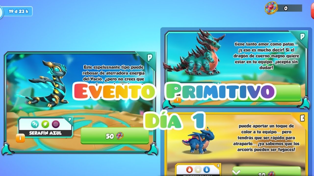Búsqueda Del Tesoro Evento Primitivo ️🍀| DRAGÓN MANIA LEGENDS - YouTube