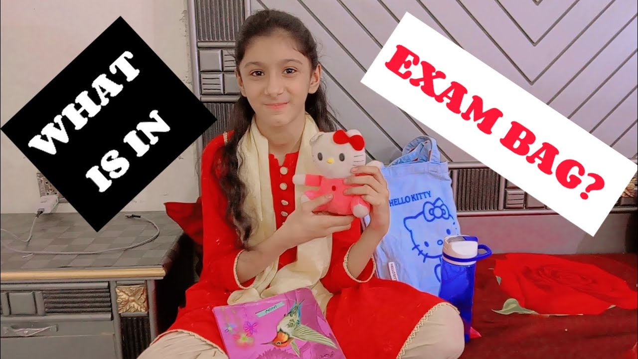 What's in My Exam Bag?🎒*EXAM BAG Packing*🤩|Exam revision|| Exam ...