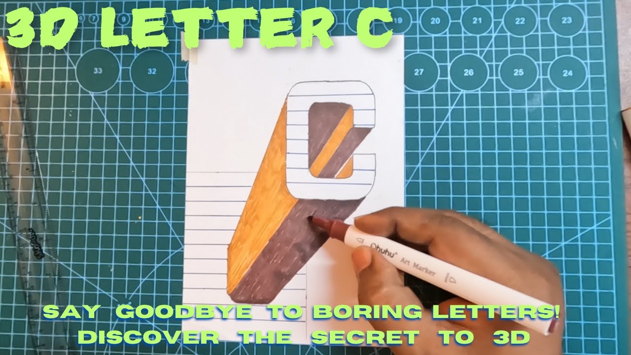 Ditch the Struggle: The FASTEST Way to Draw 3D C Like a Pro! - YouTube