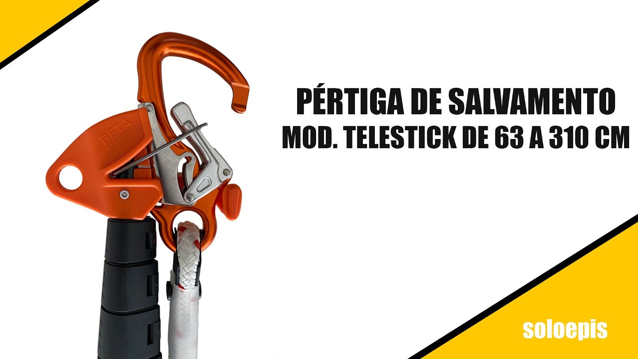 Pértiga de salvamento con gancho integrado - Telestick - YouTube