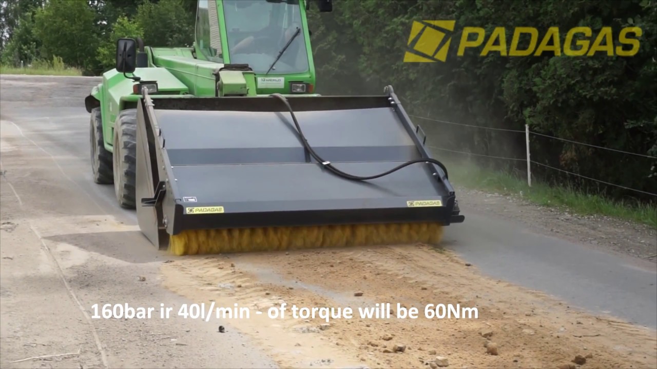 Bucket brush KS-250, bucket sweeper, tractor sweeping machine, road ...