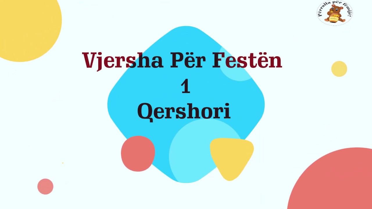 Vjersha shqip për fëmijë - Vjersha për 1 qershorin - YouTube