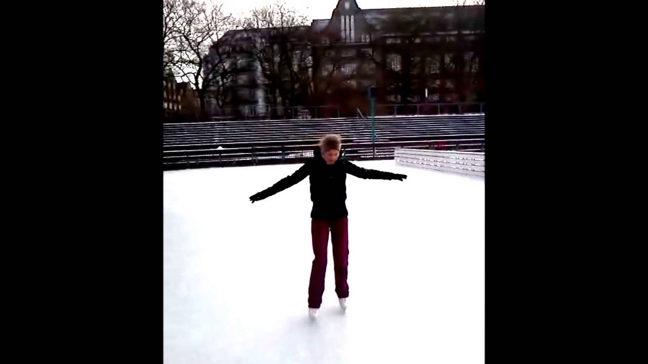 Figure skating practice: forward & backward cross rolls, January 2013 ...