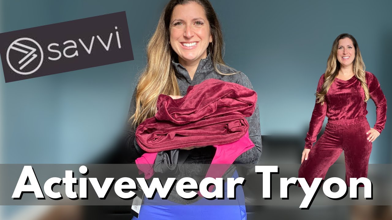 SAVVI NEW RELEASES- Activewear Try On Review Haul - YouTube