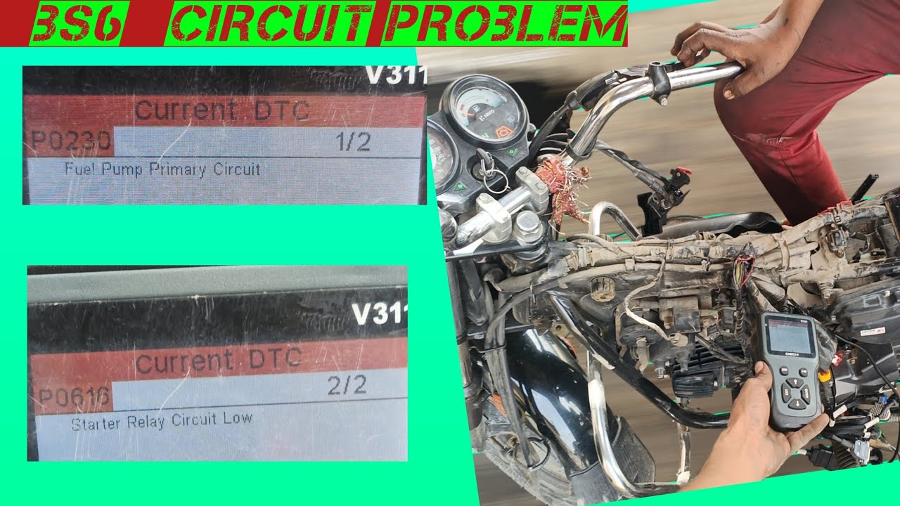 #Bs6 Splendor bike circuit problem P0230 fuel pump problem circuit ...