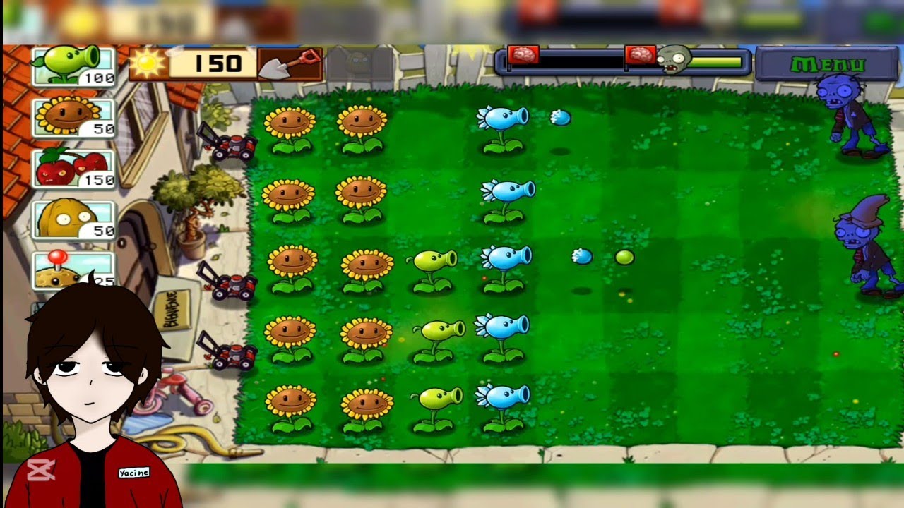 لعبة النباتات ضد الزومبي الجزء الثاني @3bdo-Basha - YouTube