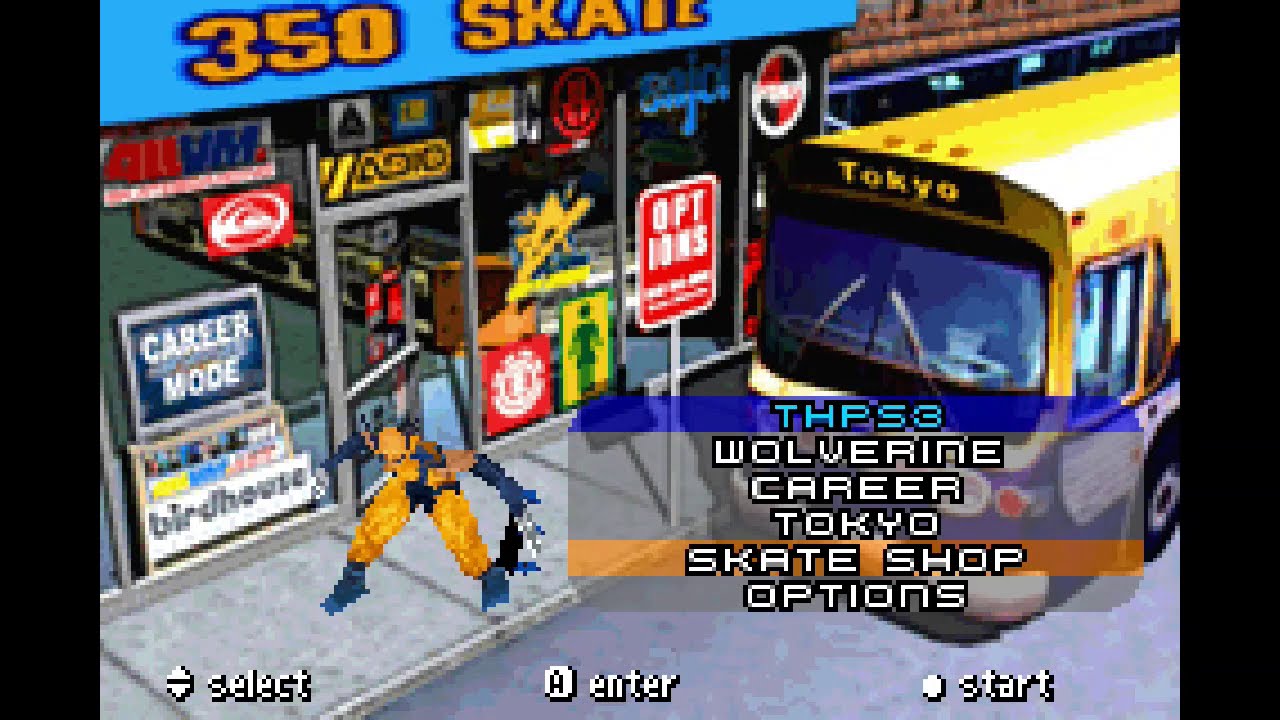 THPS3 GBA - Wolverine "Secret Tour" playthrough - YouTube