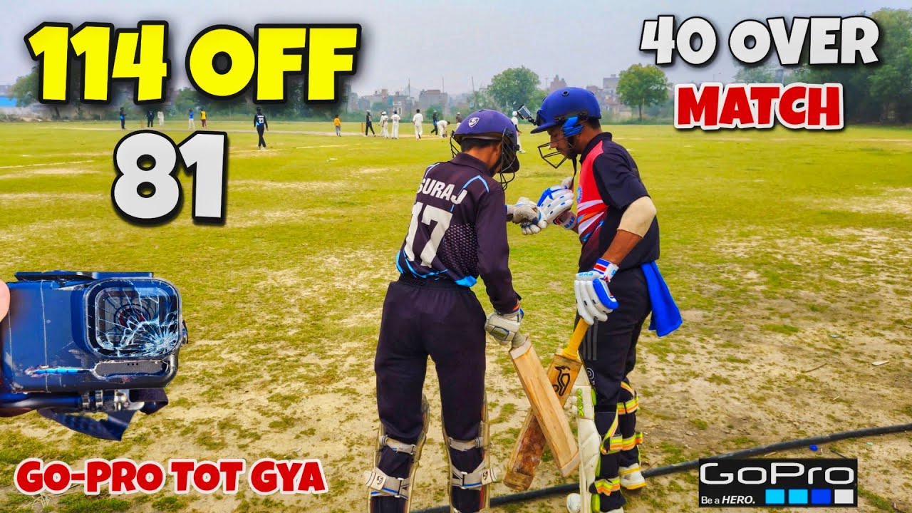 114 off 82 Balls 😎 | Hero GoPro batsmen halmet Pov | Hero GoPro POV | 40 over Match | Mohsin ...