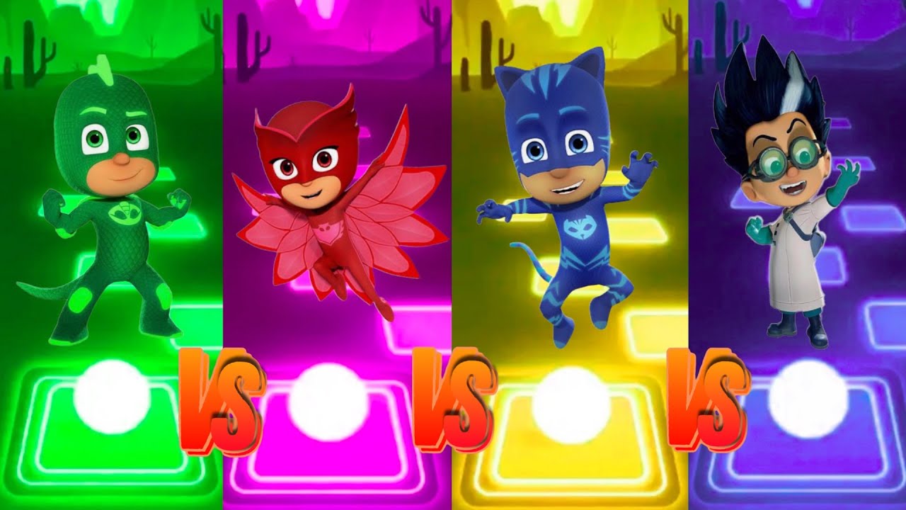 Pj Mask Gekko vs Pj Mask Owlette vs Pj Mask Catboy vs Pj Mask Romeo ...