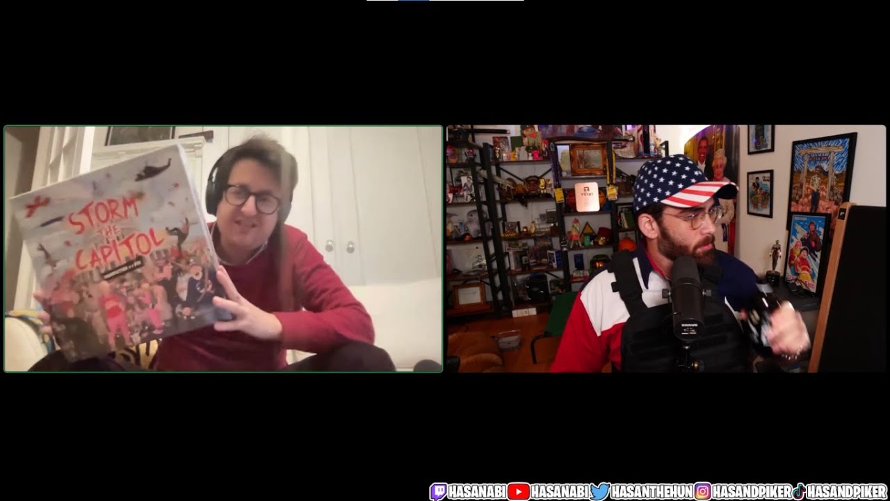 Storm The Capital Board Game And Brace Belde HasanAbi Reacts - YouTube
