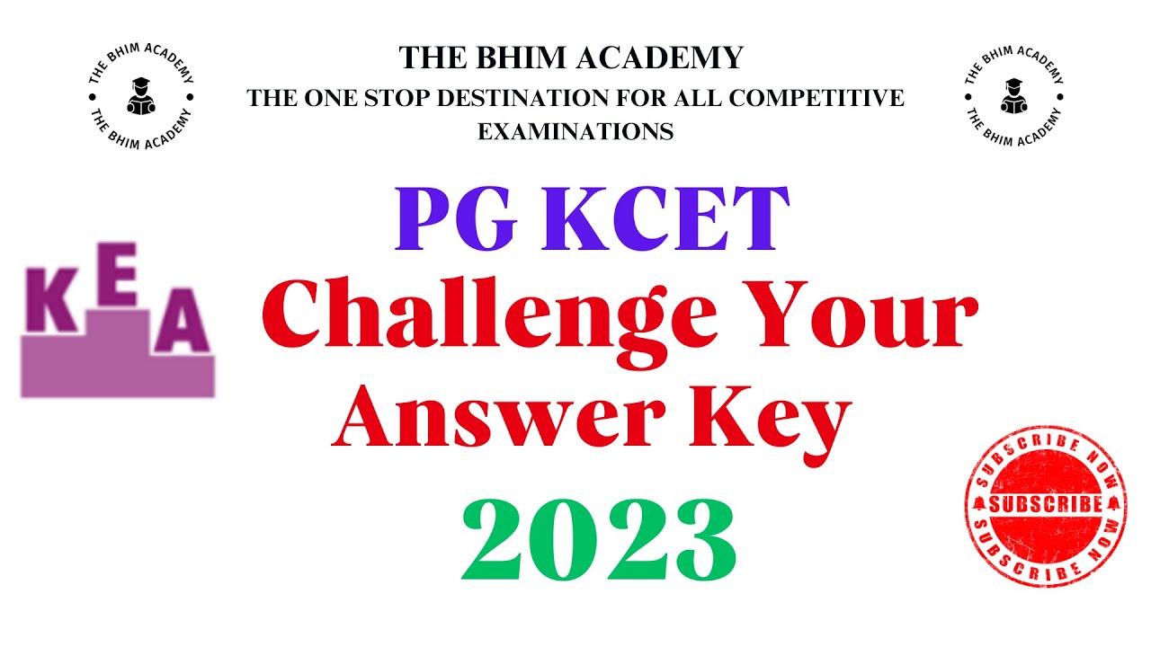 PGCET 2023 Answer key challenge | PGCET 2023 answer key |PG KCET answer ...