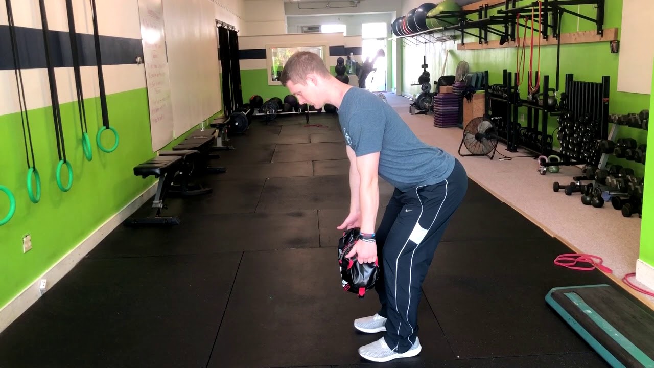 Sandbag Bent Over Row - YouTube