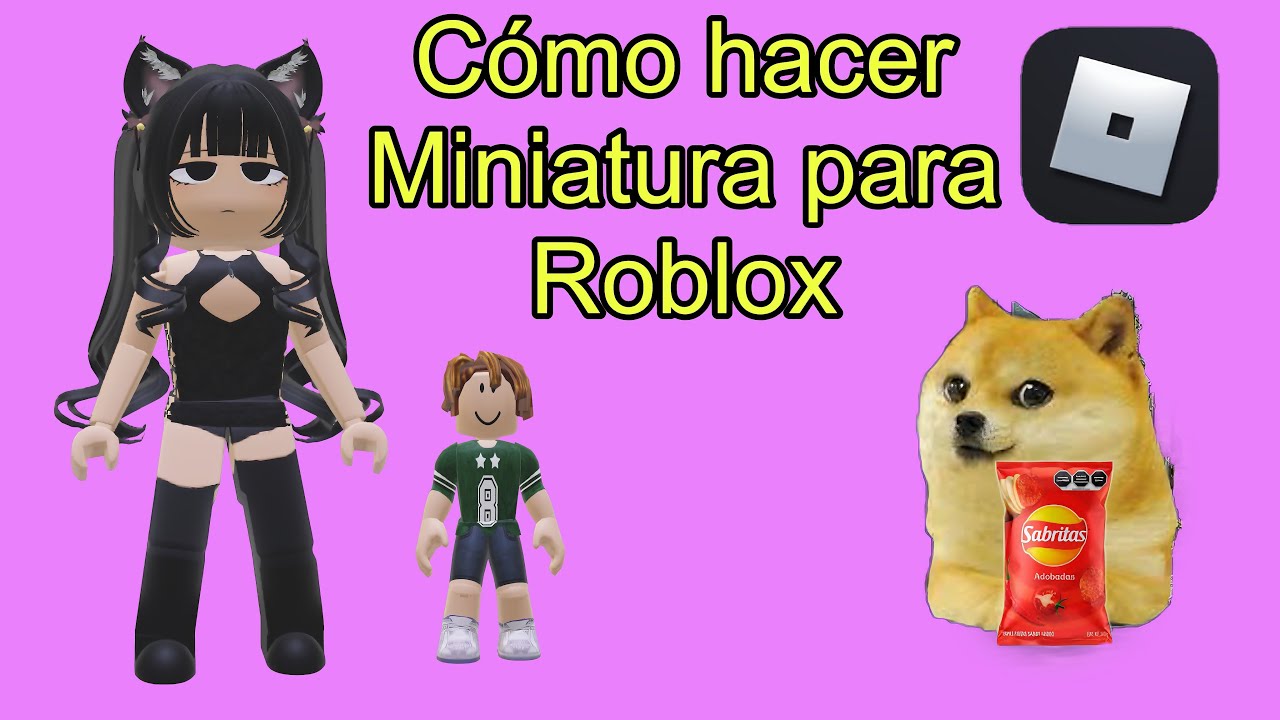 Como hacer una miniatura para mi canal de Roblox - YouTube