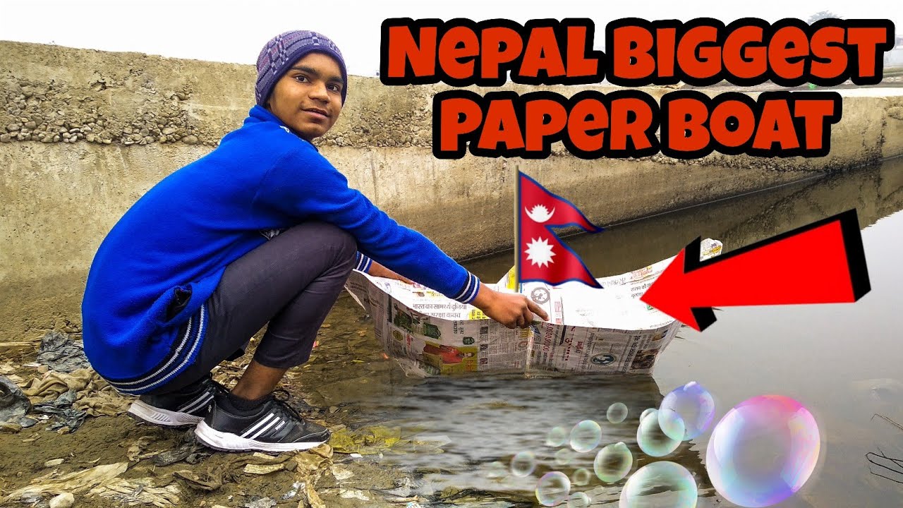 I Made Nepal Biggest Paper Boat i-made-nepal-biggest-paper-boat