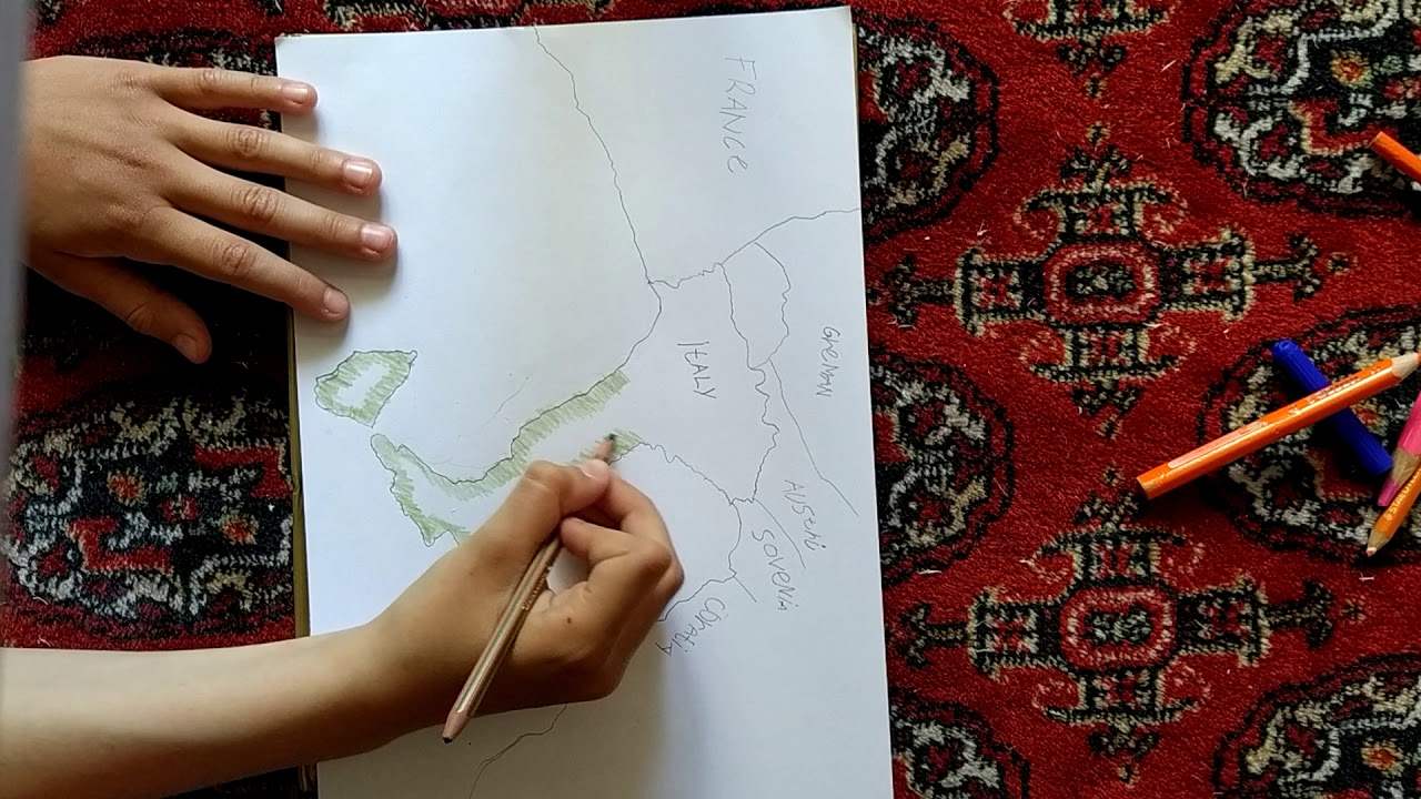 How to draw italy - YouTube