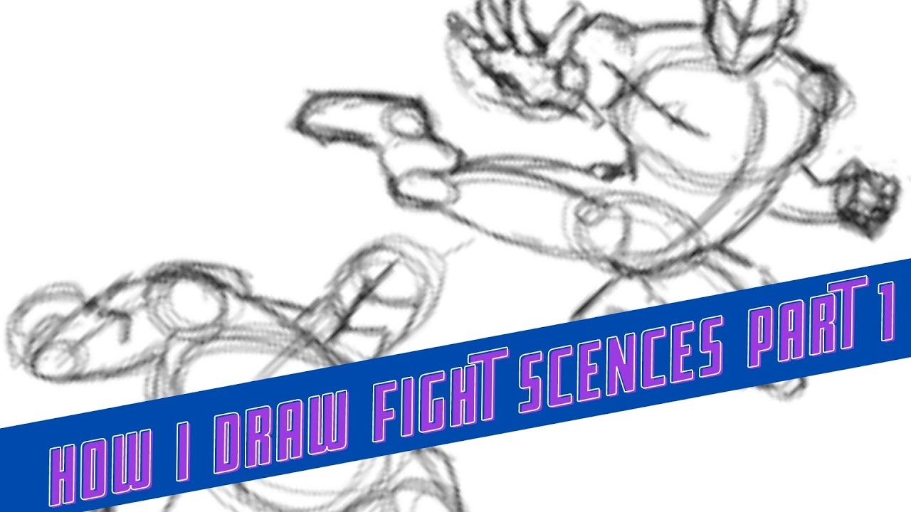 How I Draw Fighting Scenes Part 1 - YouTube