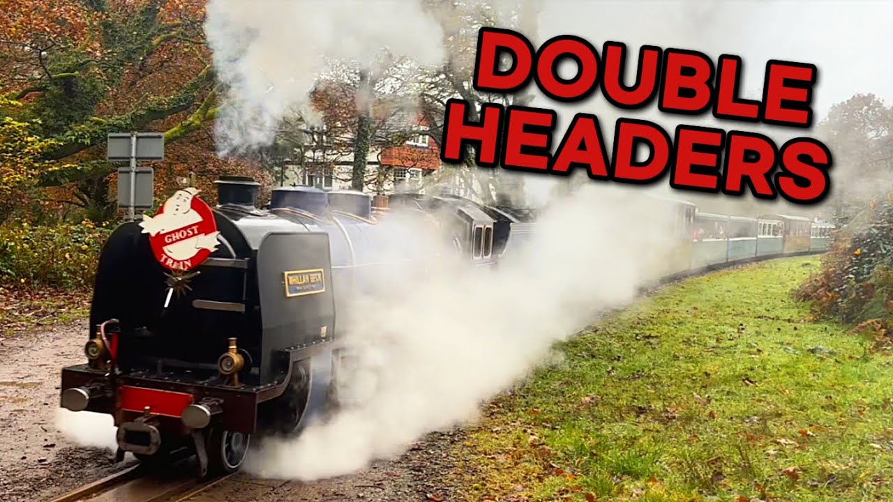 Double Headed Steam Locomotives On The Ravenglass And Eskdale Railway ...