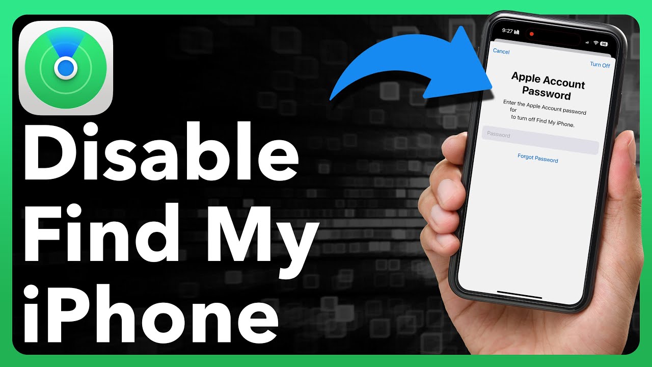 How To Disable Find My iPhone - YouTube