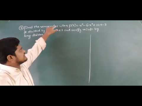 Method of long division in polynomials and factorization - YouTube