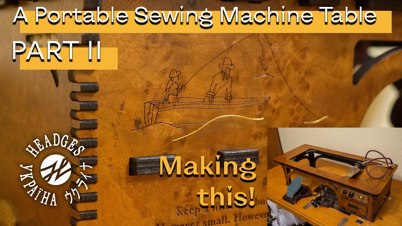 WOOD EBONIZING, METAL INLAY, AND SHELLAC FINISH - A Portable Sewing ...