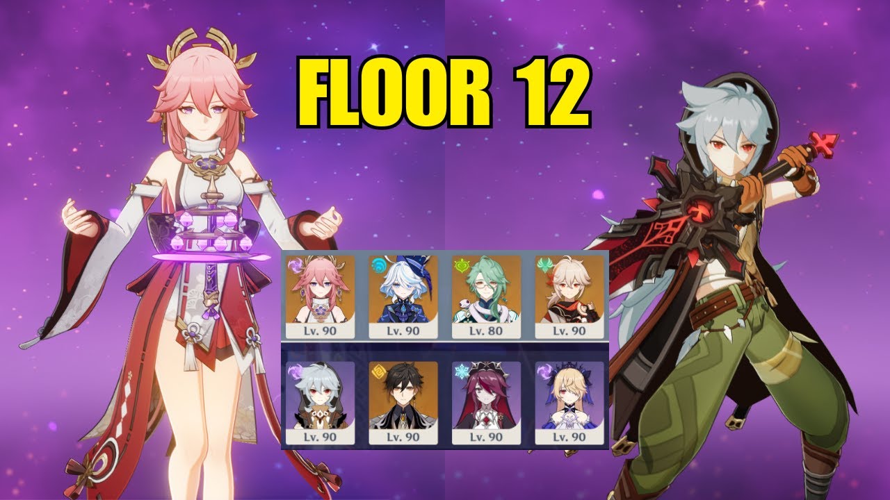 C0 Yae Miko Hyperbloom & Physical Razor DPS | Genshin Impact 4.5 Spiral ...