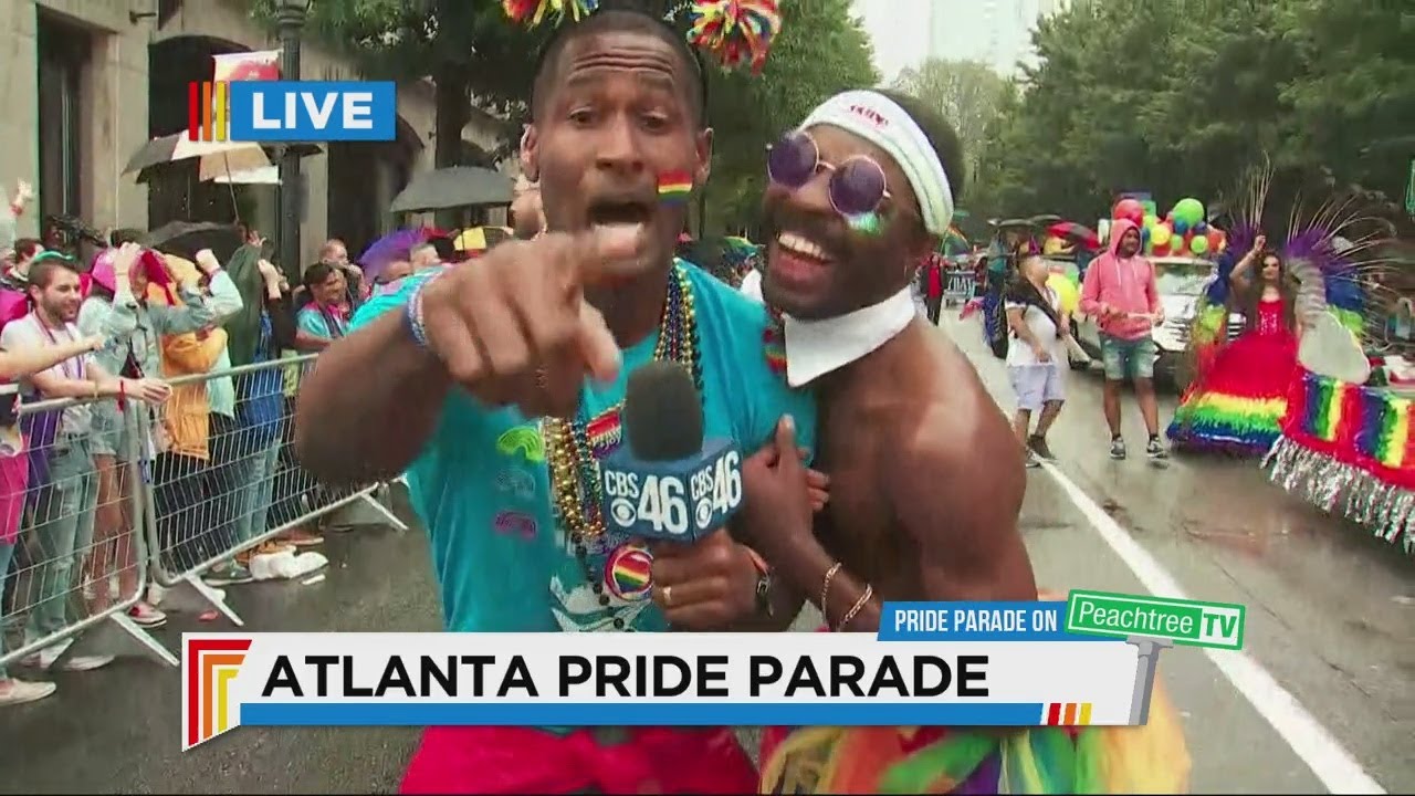 CBS46's Trason Bragg hanging out with revelers at Atlanta Pride Parade ...