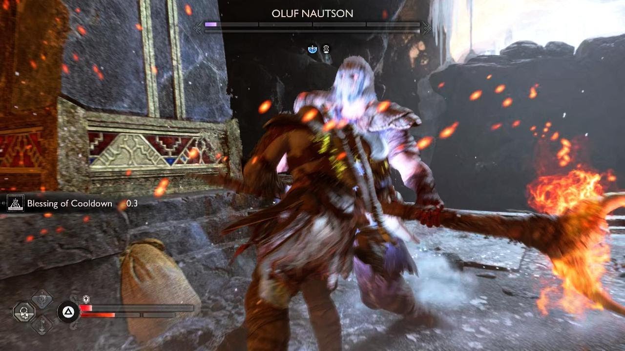 God of War Ragnarök Kratos killing the raider Chieftain to calm wolves ...