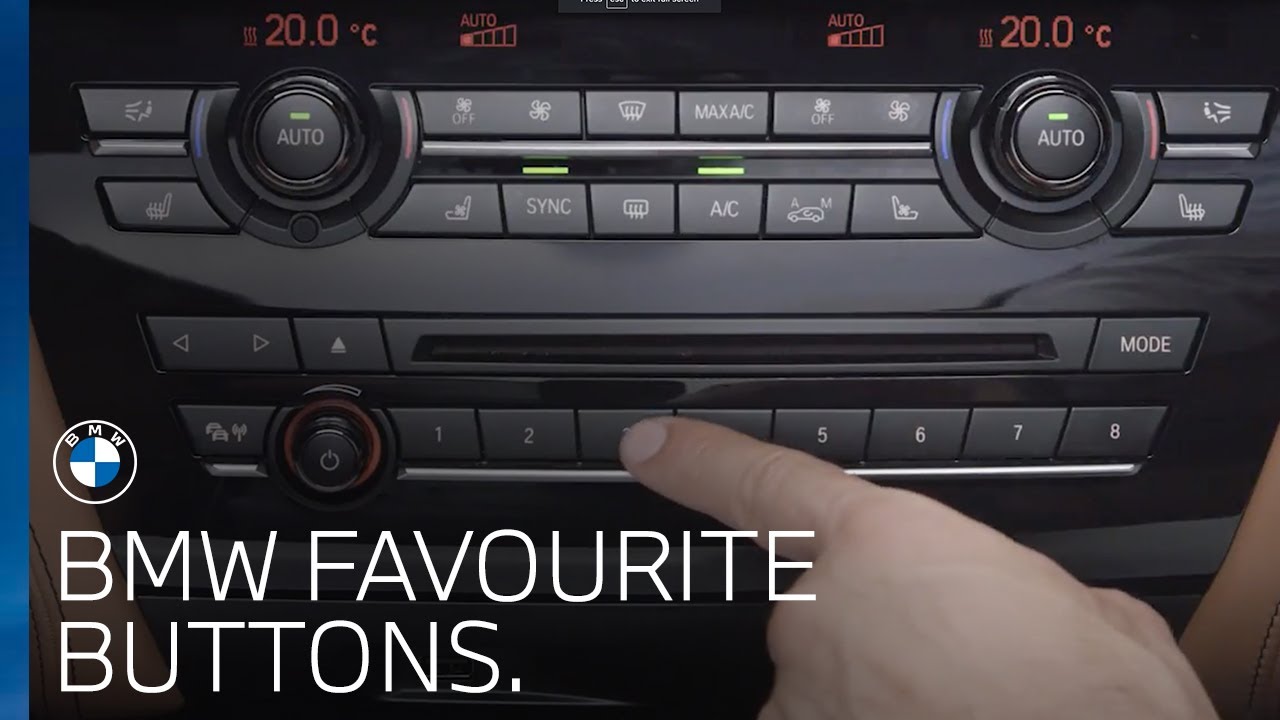 BMW UK | BMW Favourite Buttons. - YouTube