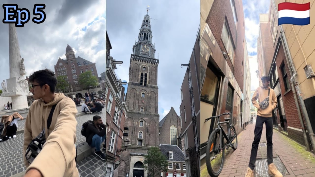 Lost in the aesthetic streets of Amsterdam 🇳🇱 | Walking tour to Dam ...