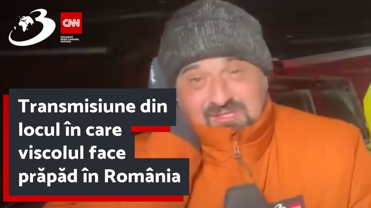 Transmisiune din locul în care viscolul face prăpăd în România - YouTube