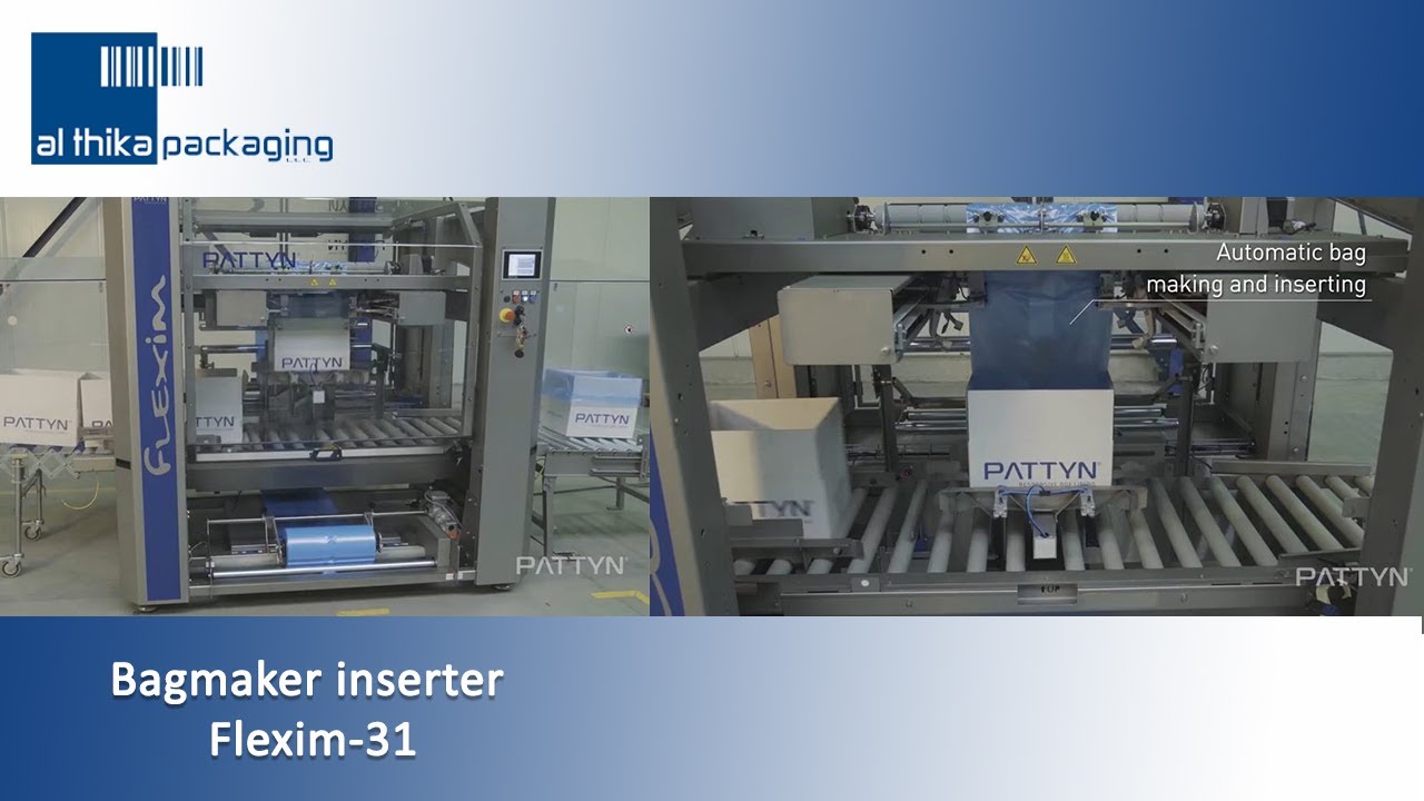 Bagmaker and inserter FLEXIM 31 by Pattyn Al Thika Packaging UAE, Oman ...