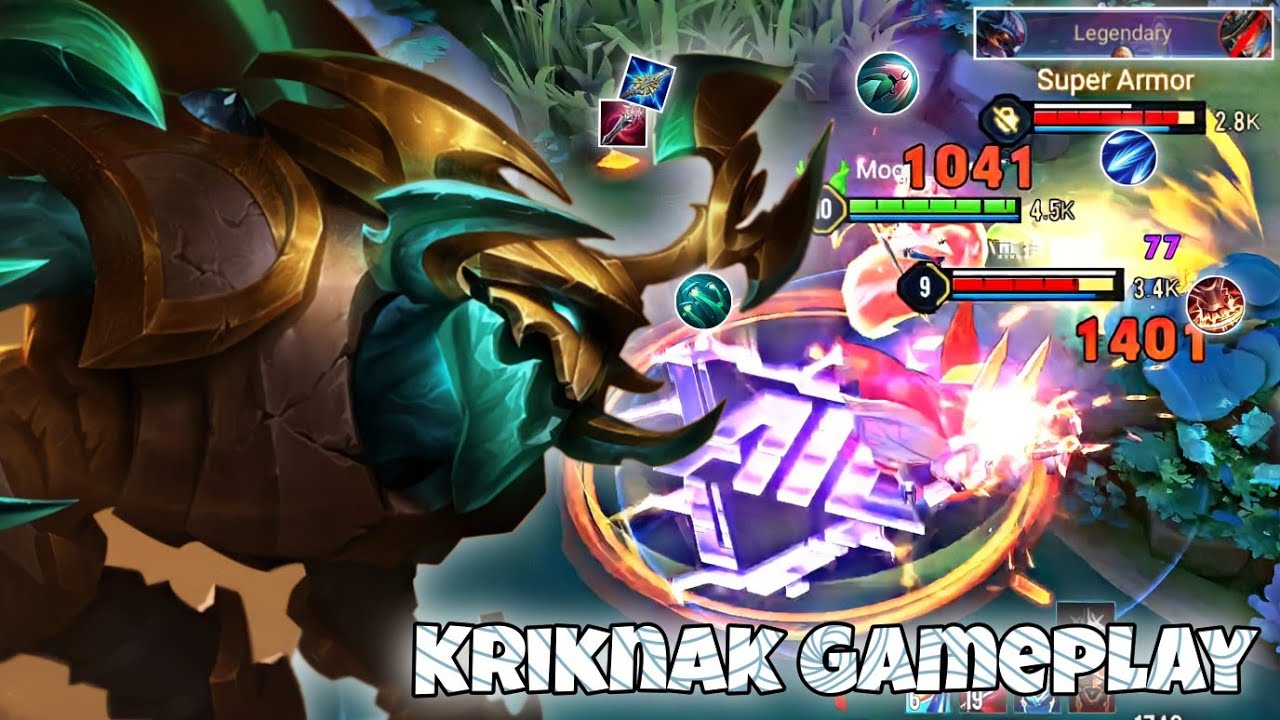 Kriknak Jungle Pro Gameplay | Now This Is Burst Damage One Shot | Arena ...