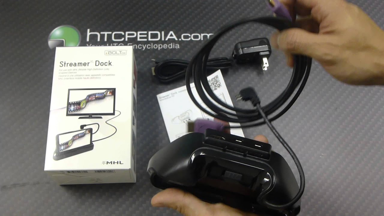 iBolt Streamer MHL Dock with Cable & Charger - YouTube